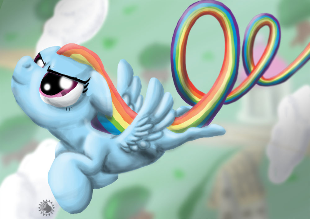 #1936355 - safe, artist:cheetagonzita, rainbow dash, pegasus, pony ...