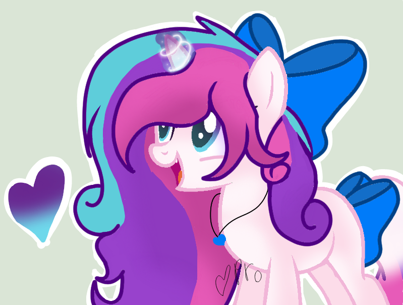 #1942389 - safe, artist:mlpcotton-candy-pone, oc, oc only, oc:magical melody, pony, unicorn, bow ...