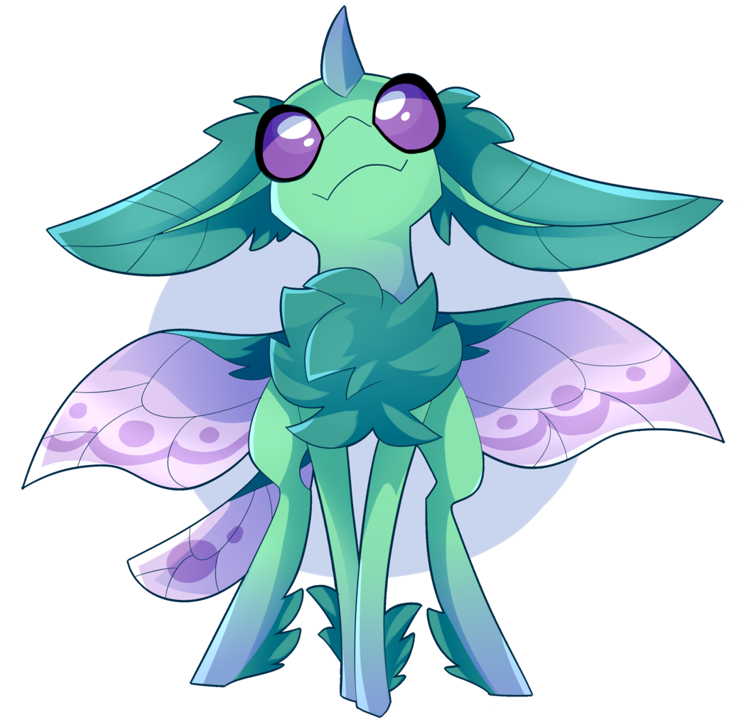 #1946126 - safe, artist:nekosnicker, changedling, changeling, moth ...