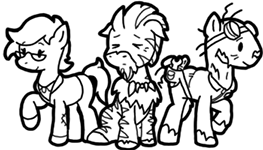 #1949257 - safe, artist:crazyperson, earth pony, ghoul, pony, fallout ...