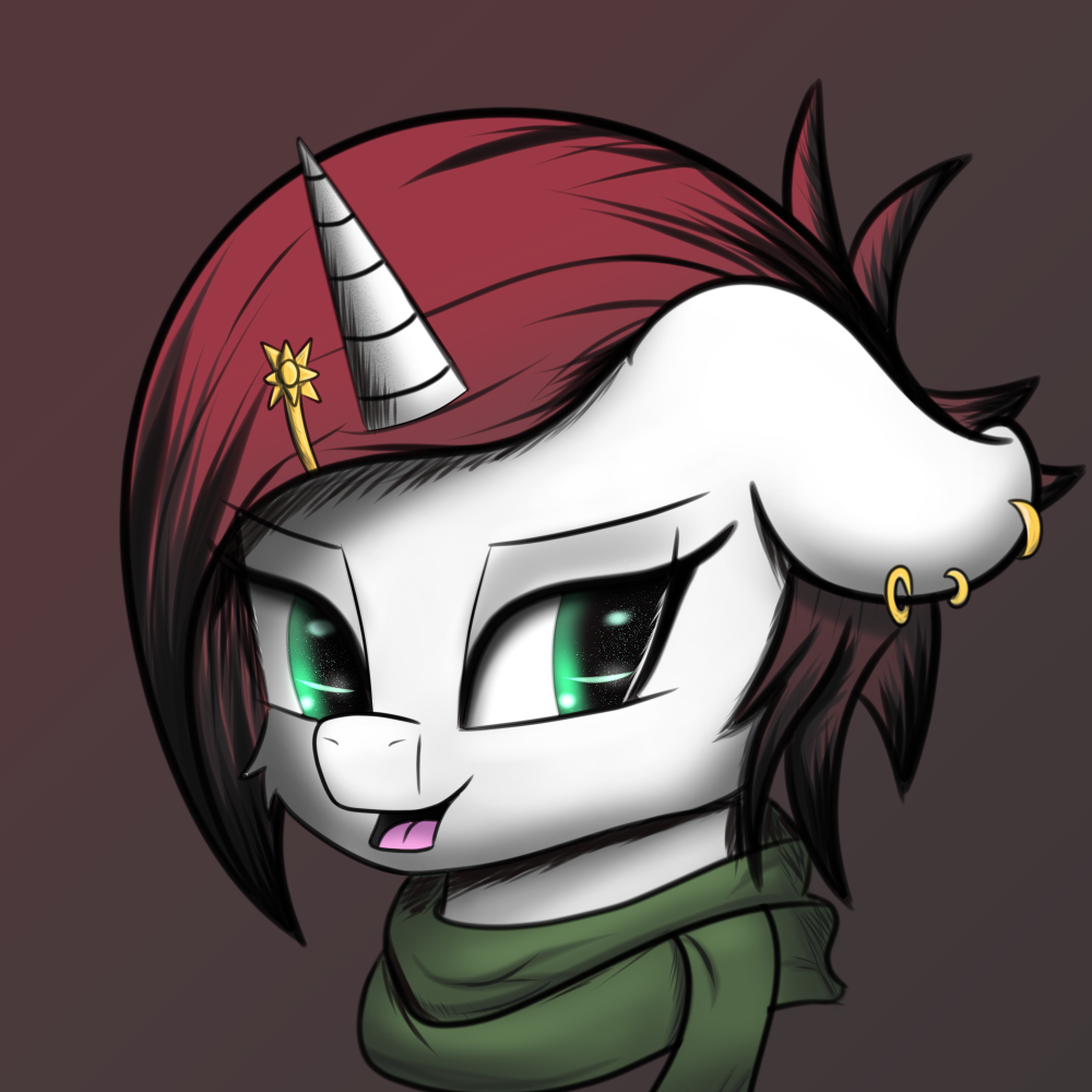 #1927101 - safe, artist:lamb, oc, oc:cotton coax, bust, ear piercing ...
