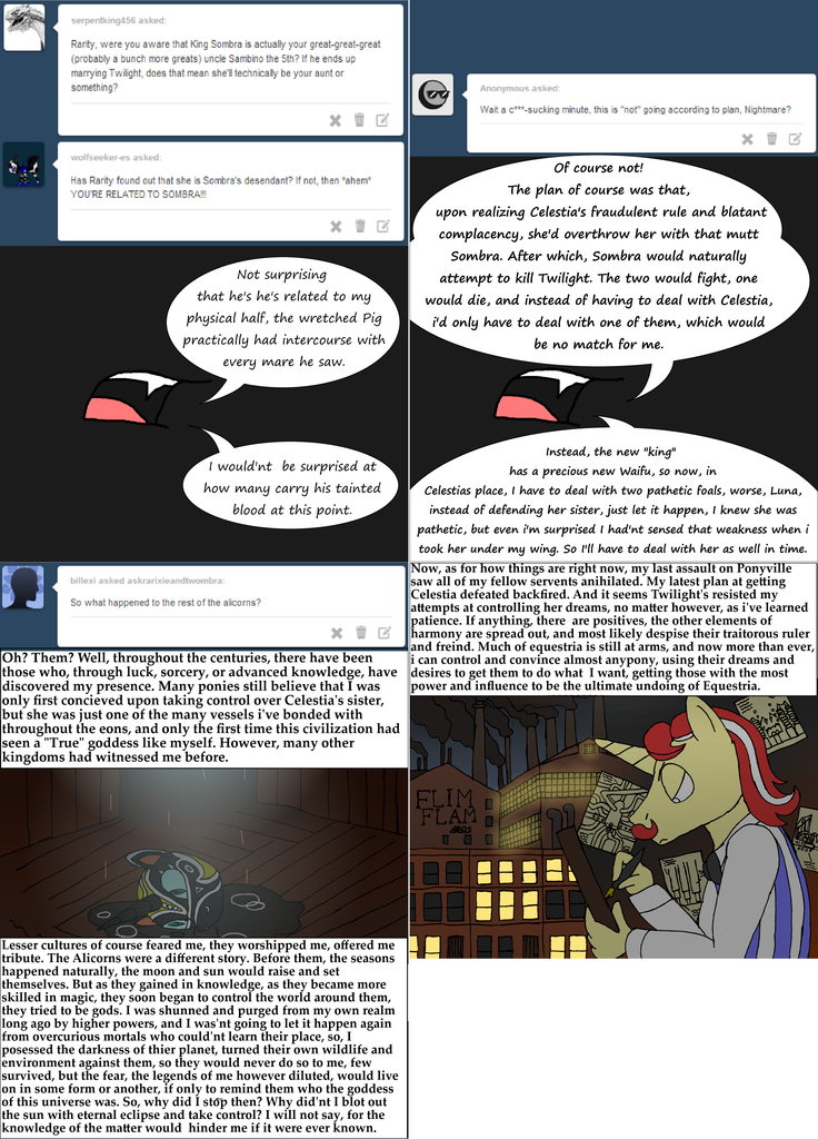 #1929802 - safe, artist:americananomaly, flam, nightmare rarity, anthro ...