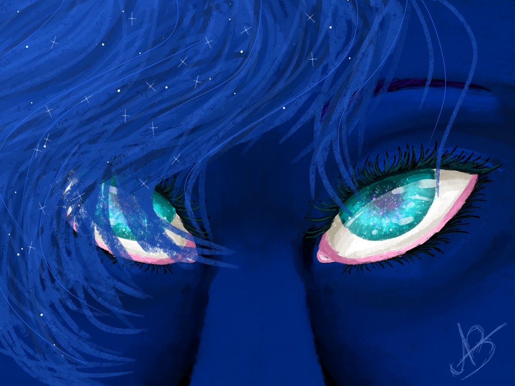 #2164583 - safe, artist:yumii-chan81, princess luna, pony, close-up ...