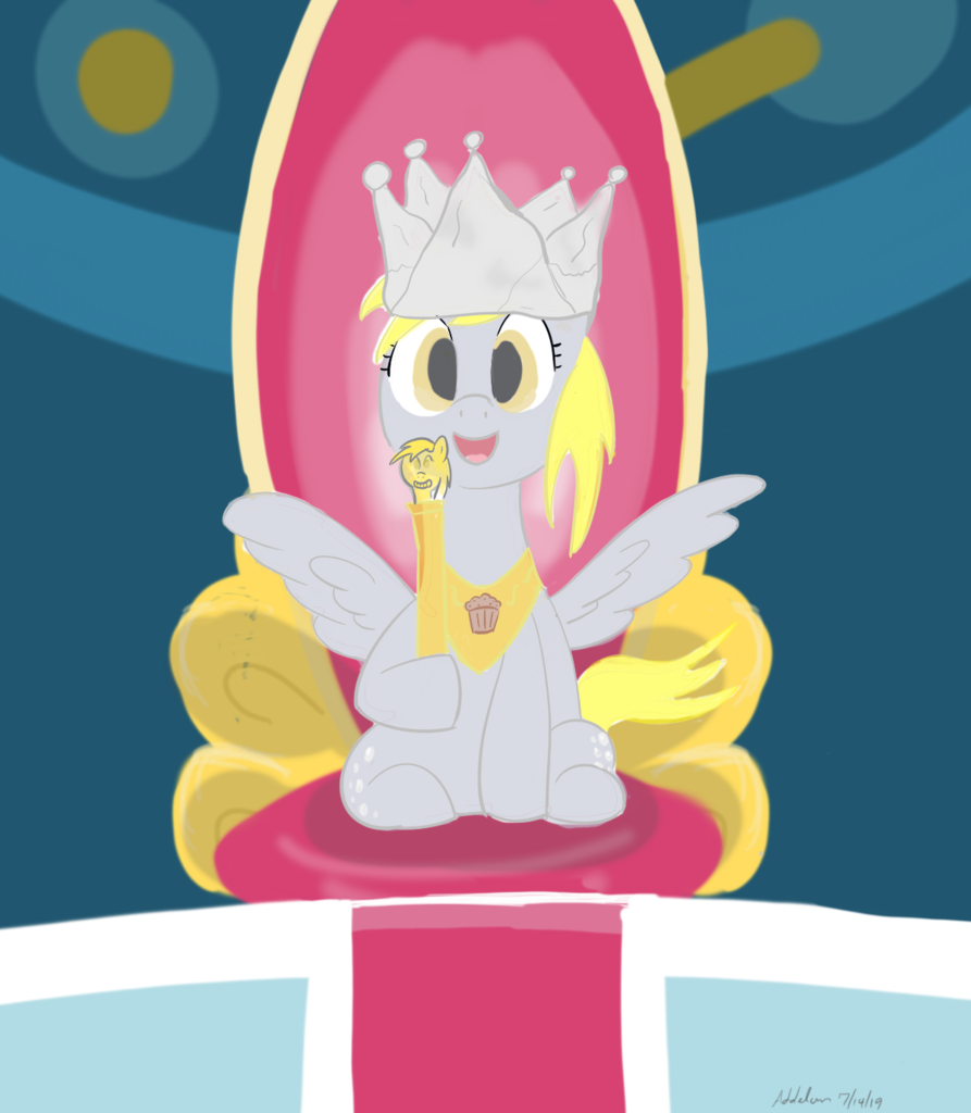 #2167940 - safe, artist:addelum, derpy hooves, pegasus, pony, sparkle's ...