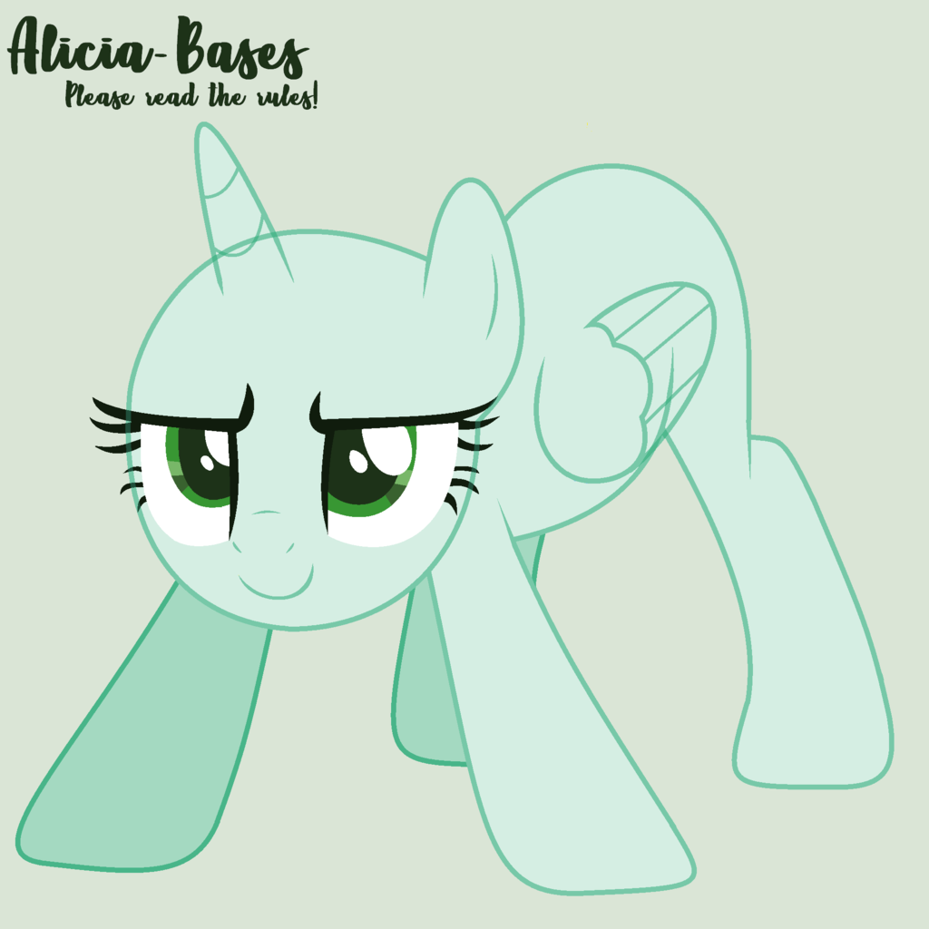 Mlp Base Ms Paint Alicorn