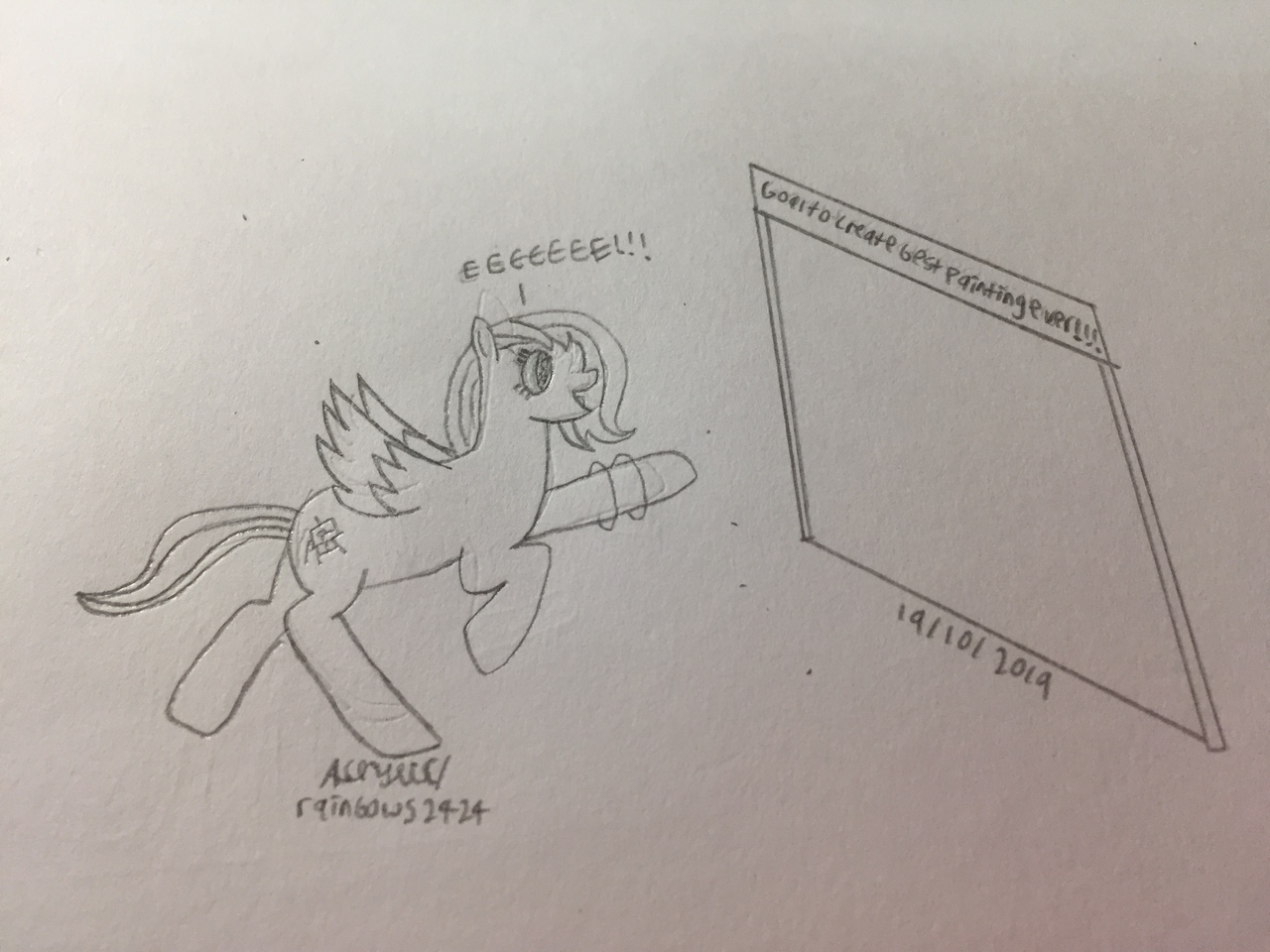 #2172830 - safe, artist:rainbows2424, oc, oc only, pegasus, pony, cute ...