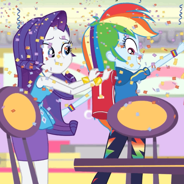 #2172838 - safe, screencap, rainbow dash, rarity, human, dashing ...