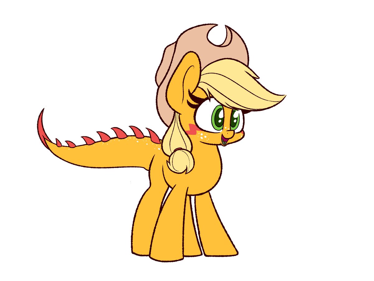 #2173064 - safe, artist:heir-of-rick, applejack, monster pony, original ...