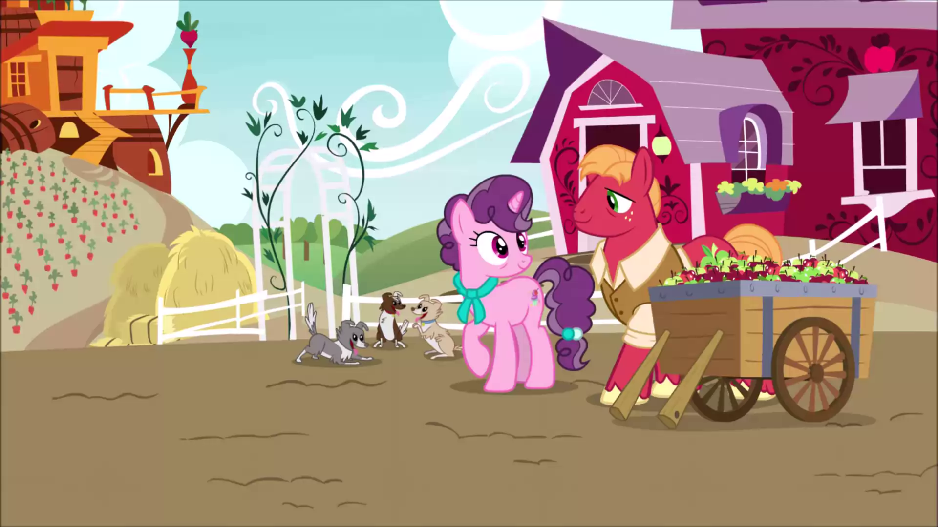 #2173721 - safe, screencap, applejack, big macintosh, little mac ...