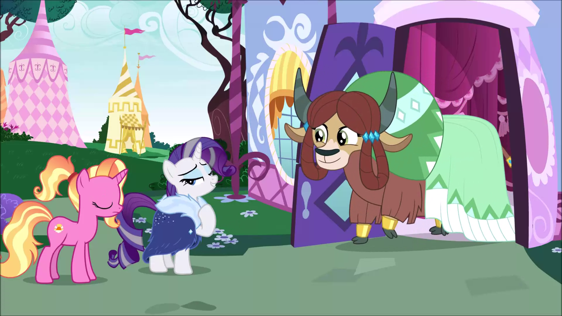 #2173733 - safe, screencap, luster dawn, rarity, sandbar, yona, earth ...