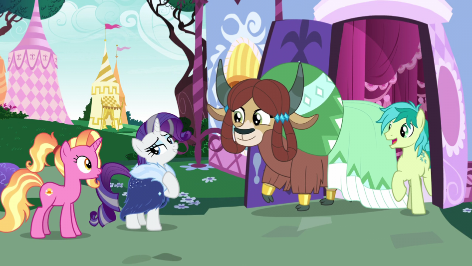 #2174666 - safe, screencap, luster dawn, rarity, sandbar, yona, earth ...