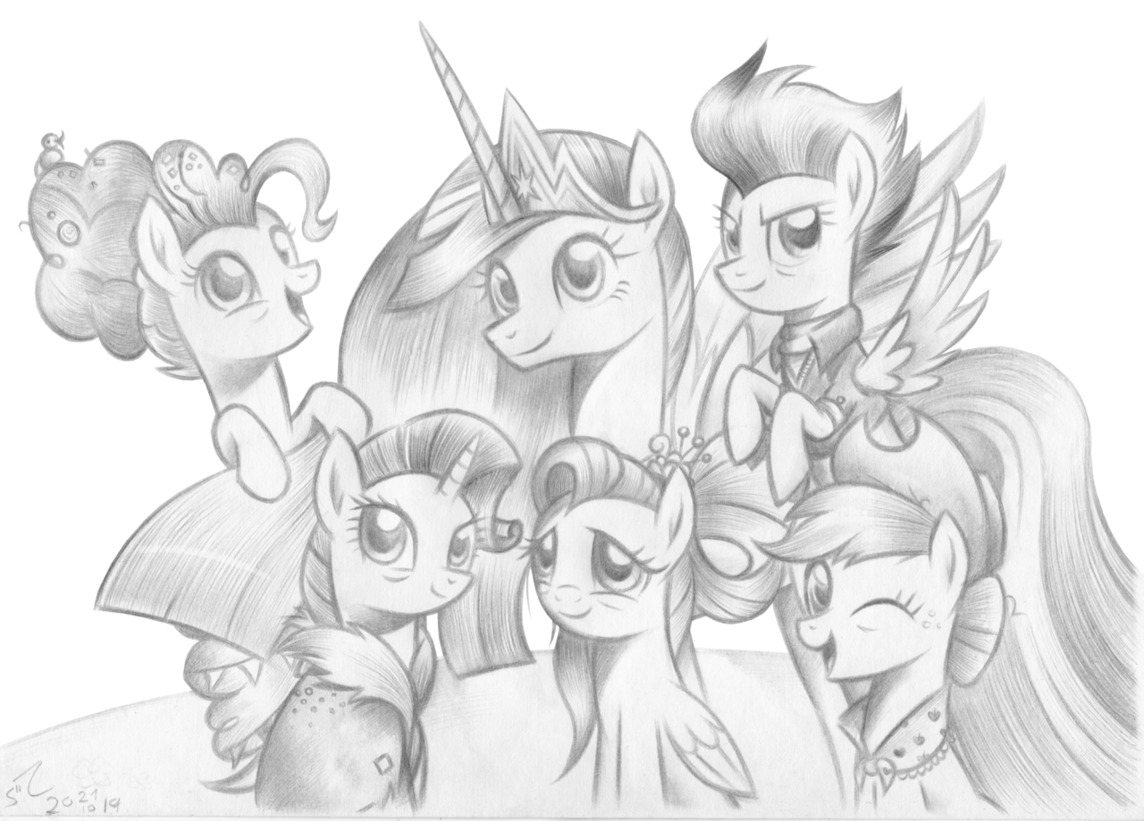 #2176624 - safe, artist:fladdrarblyg, applejack, fluttershy, pinkie pie ...