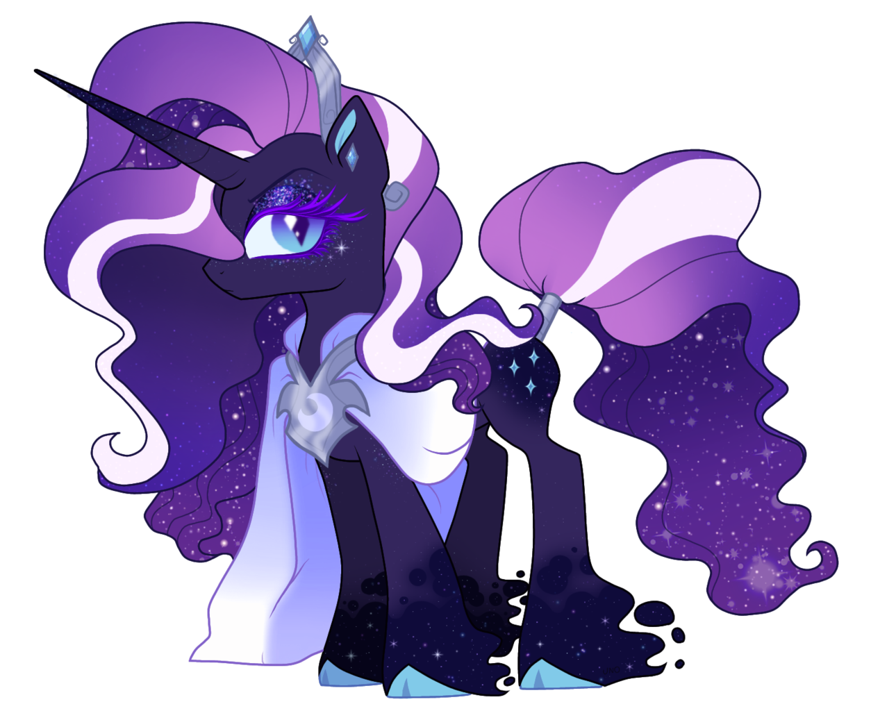 #2176902 - safe, artist:unoriginai, nightmare rarity, tantabus, pony ...