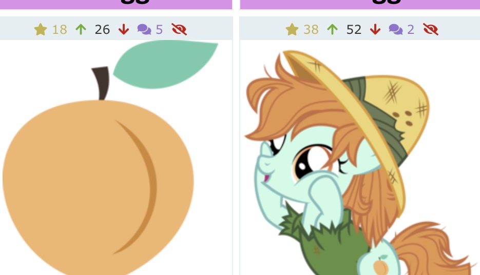 #2179248 - safe, peach fuzz, derpibooru, g4, juxtaposition, meta ...