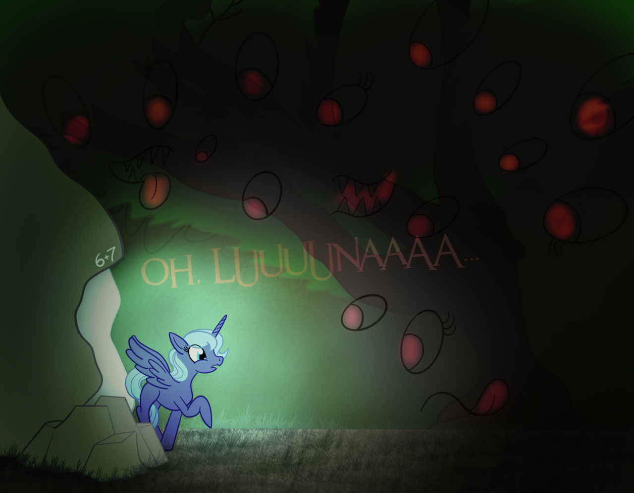 #2179540 - semi-grimdark, artist:sixes&sevens, princess luna, alicorn ...