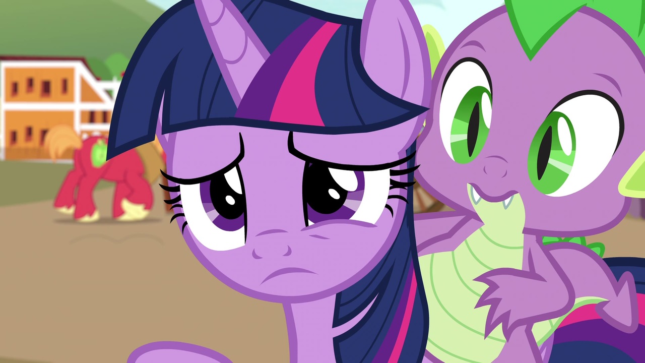 #2180672 - safe, screencap, big macintosh, spike, twilight sparkle ...