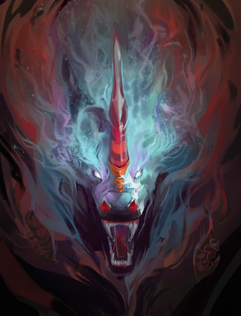 #2181891 - safe, artist:kaikamoi, oc, oc:searing cold, kirin, nirik ...