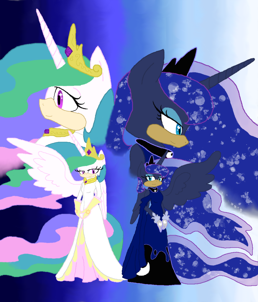 Shadow The Hedgehog And Princess Luna