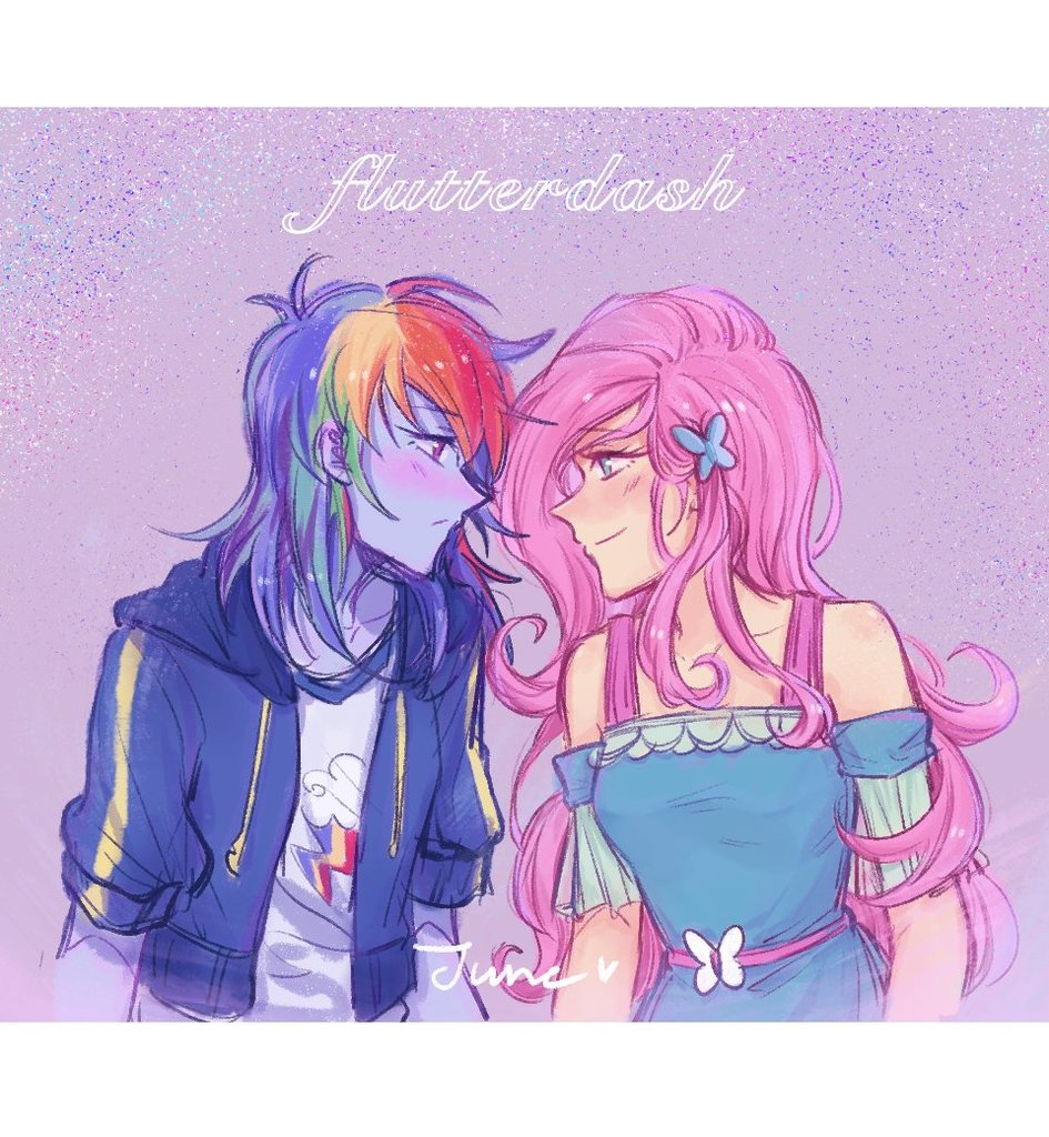 #2159680 - safe, artist:laochi777, fluttershy, rainbow dash, equestria ...