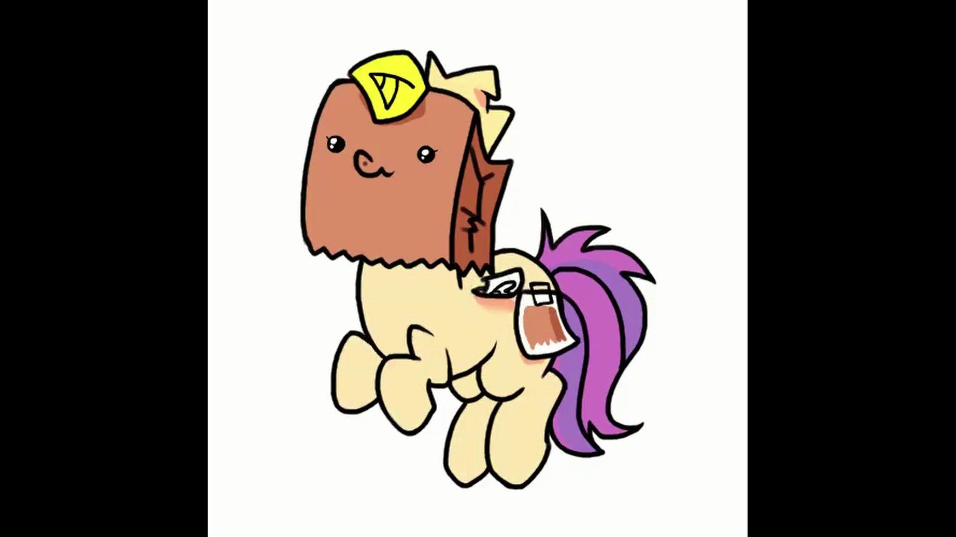 #2160633 - safe, artist:paperbagpony, oc, oc only, oc:paper bag, pony ...