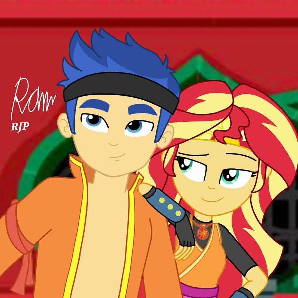 #2162636 - safe, artist:rjp.rammy, derpibooru exclusive, flash sentry ...