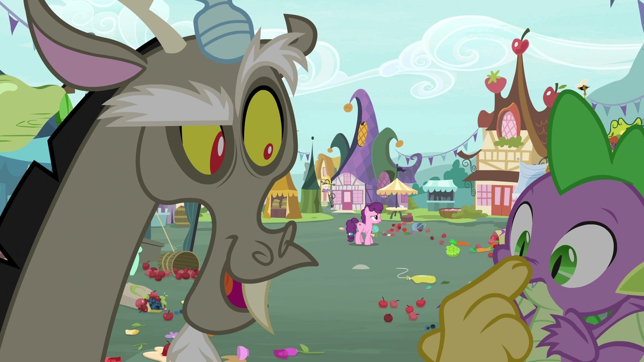 #2163462 - safe, screencap, discord, spike, sugar belle, draconequus ...