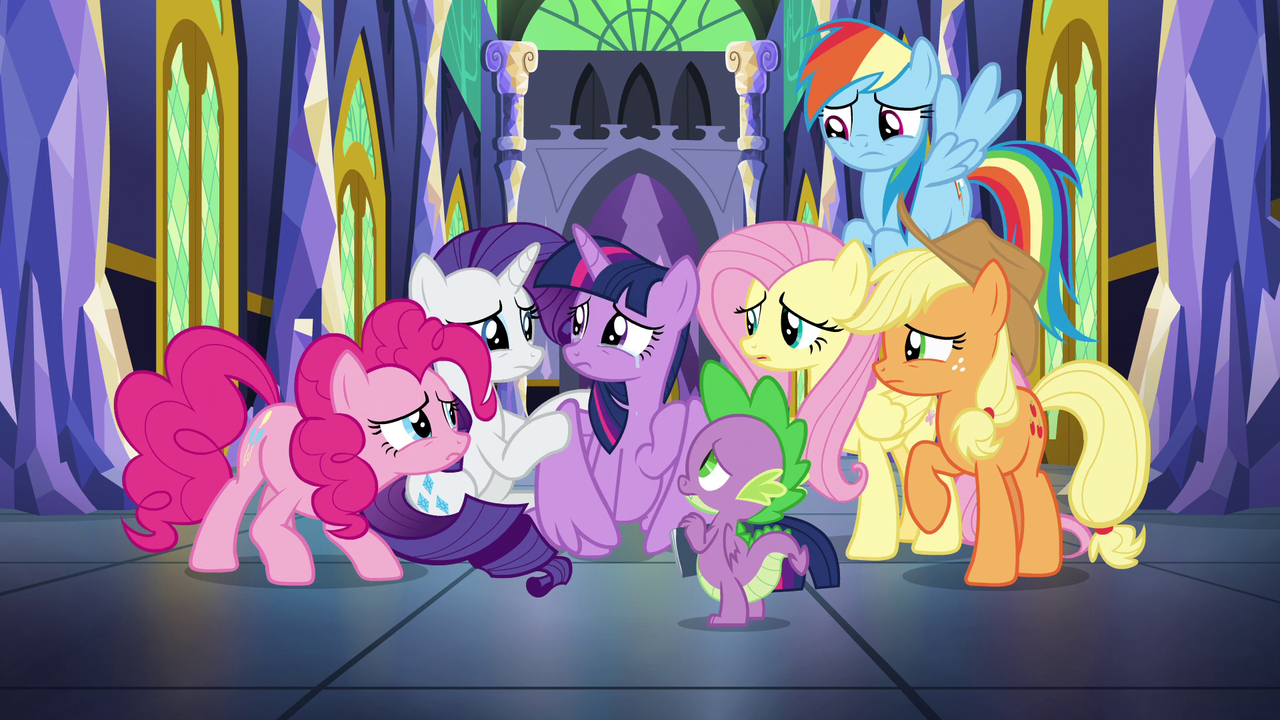 #2164104 - safe, screencap, applejack, fluttershy, pinkie pie, rainbow ...