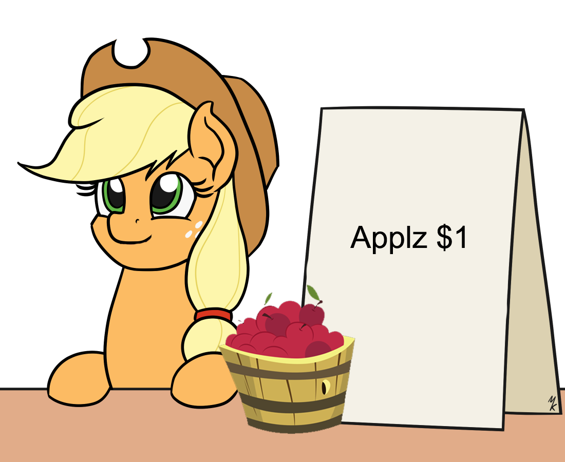 #2191918 - safe, edit, applejack, g4, apple, applejack's sign, food ...