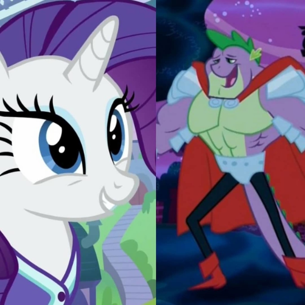 #2192386 - safe, edit, edited screencap, screencap, rarity, spike, do ...