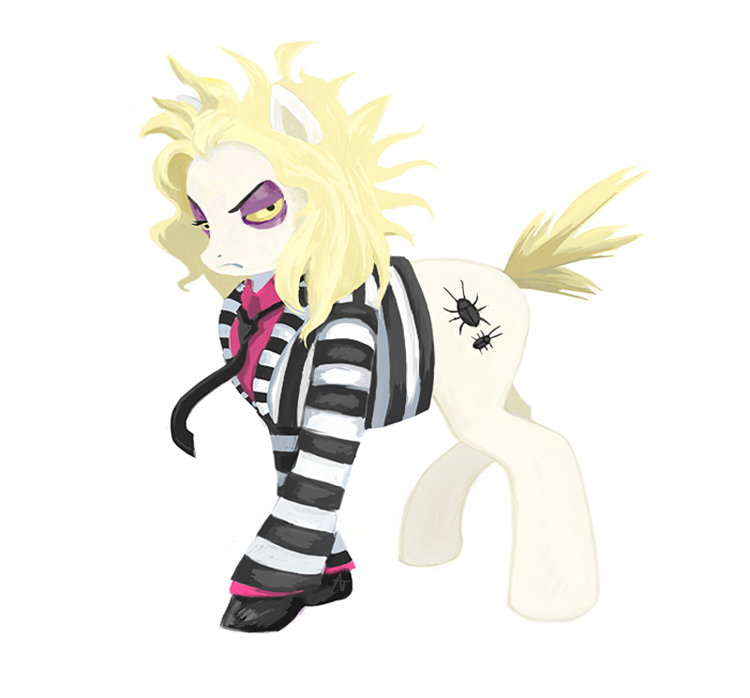 #2193290 - safe, artist:andreatamme, earth pony, pony, beetlejuice ...