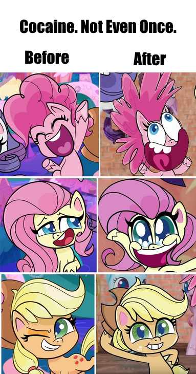 #2195876 - safe, applejack, fluttershy, pinkie pie, earth pony, pony ...