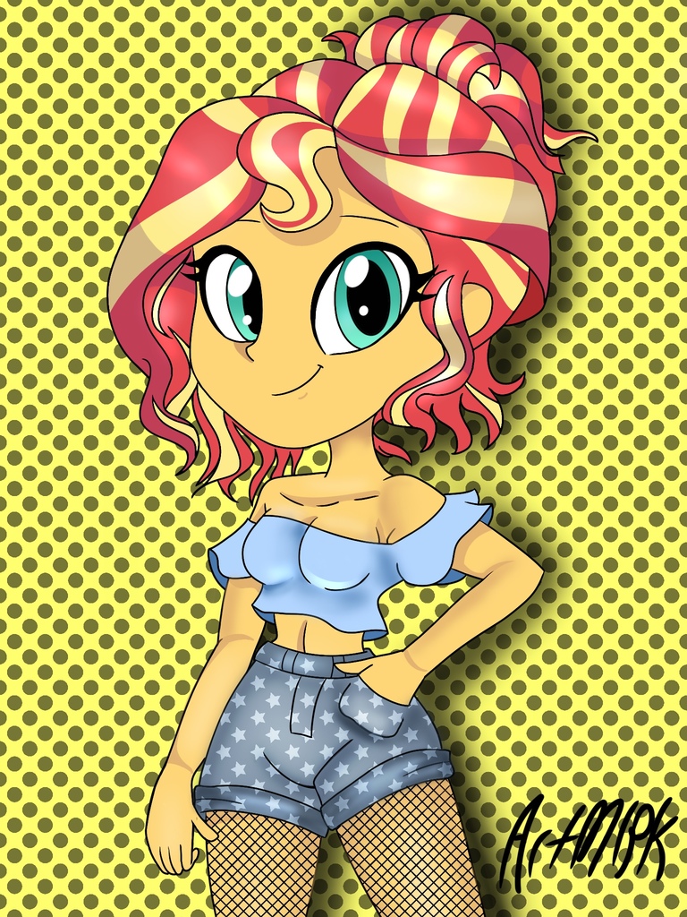 #2197062 - safe, artist:artmlpk, sunset shimmer, equestria girls, g4 ...