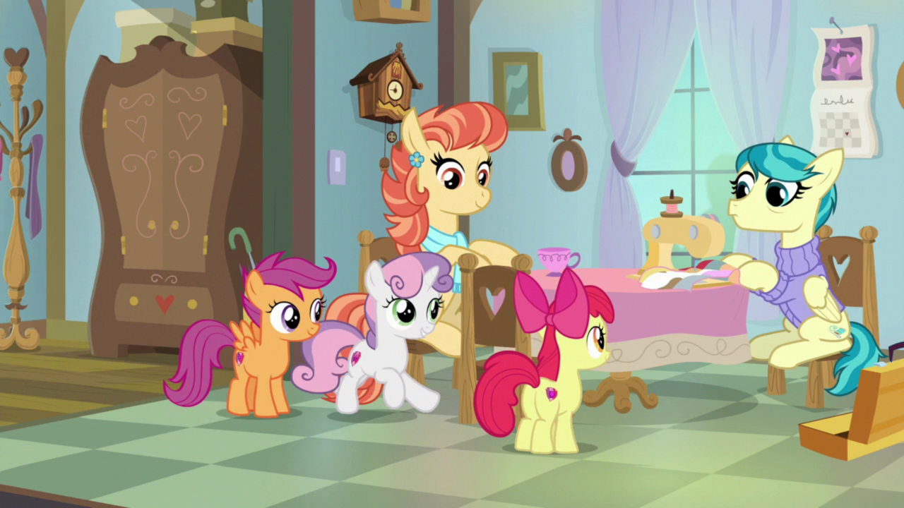 #2185404 - safe, screencap, apple bloom, aunt holiday, auntie lofty ...