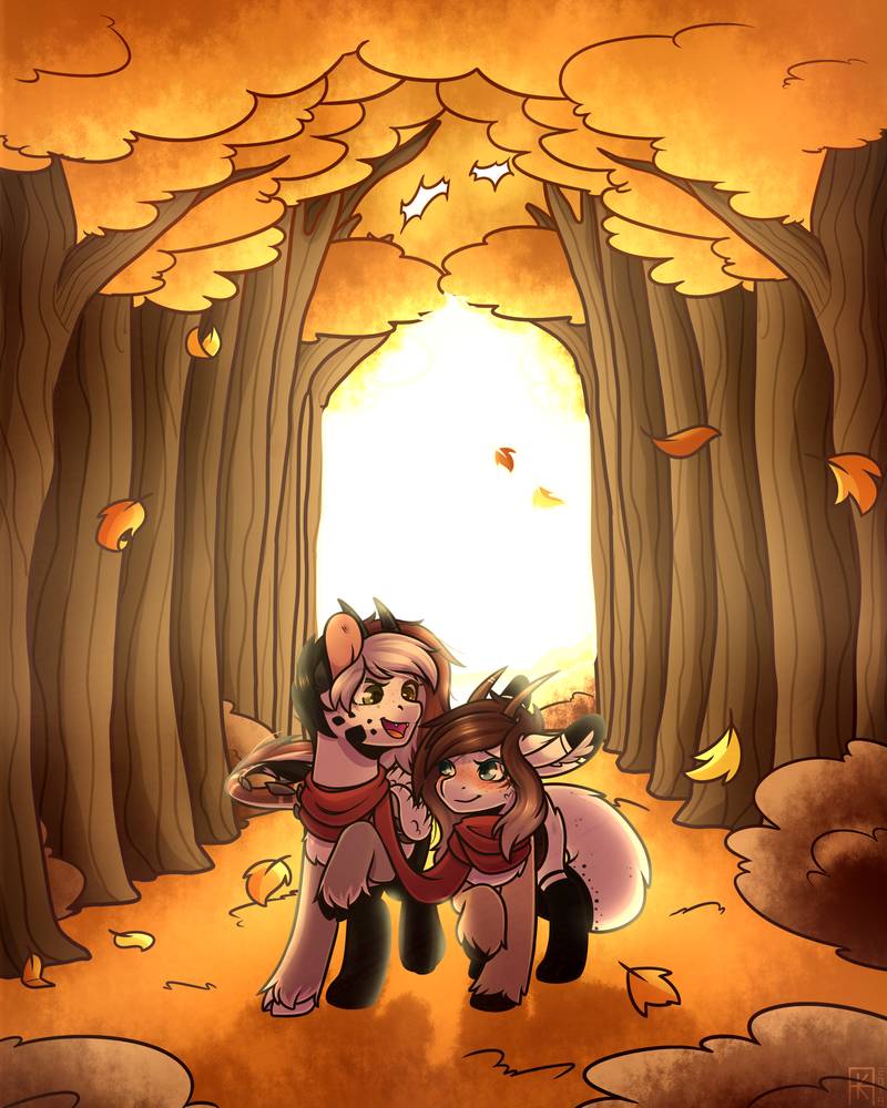 #2185883 - safe, artist:ak4neh, oc, oc only, oc:adilet, oc:peka, pony ...