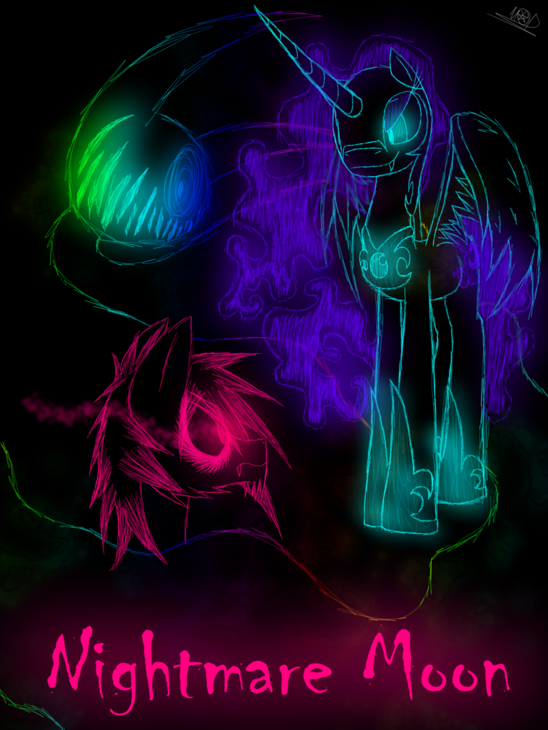 #2200678 - safe, artist:didun850, nightmare moon, oc, oc:chase, alicorn ...