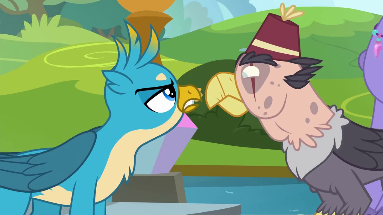 #2204447 - safe, screencap, gallus, grampa gruff, seaspray, griffon, g4 ...