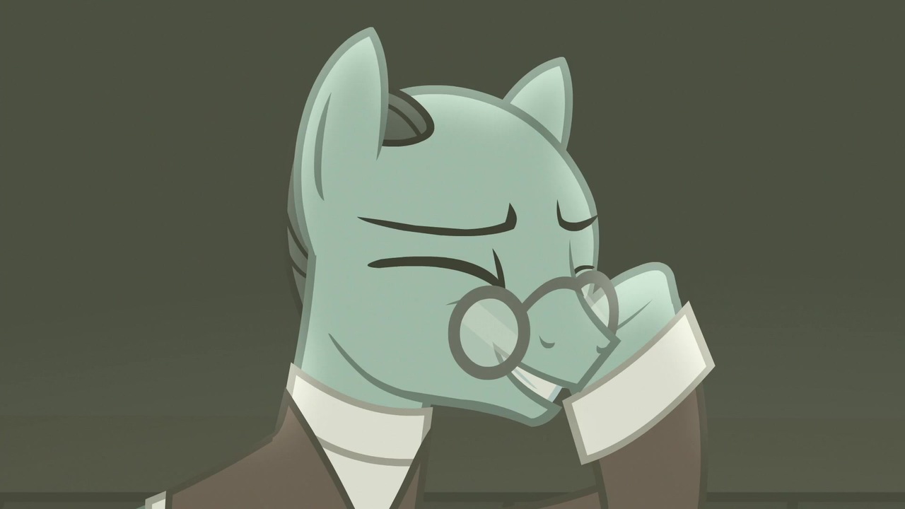 #2208312 - safe, screencap, sans smirk, pony, the last laugh, male ...