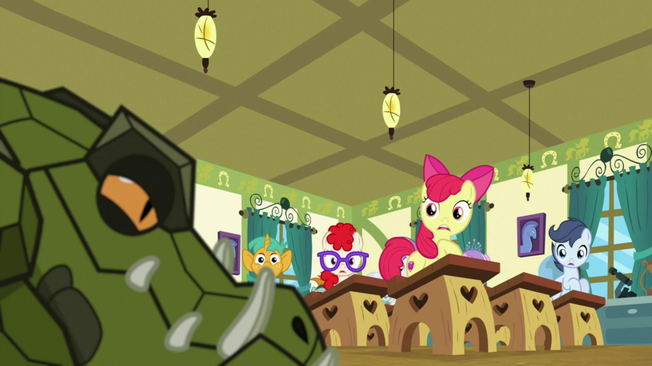 #2186494 - safe, screencap, apple bloom, shady daze, silver spoon ...