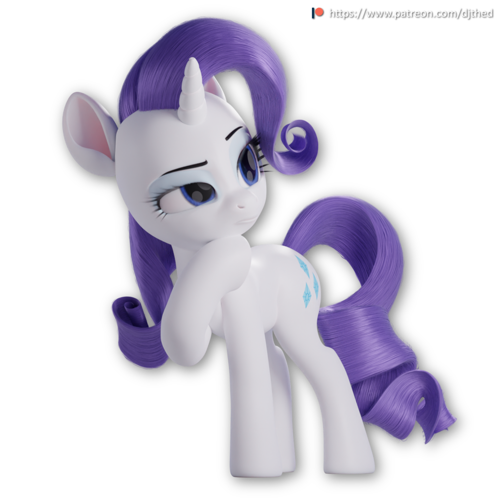 #2187299 - safe, artist:therealdjthed, rarity, pony, unicorn, g4, 3d ...