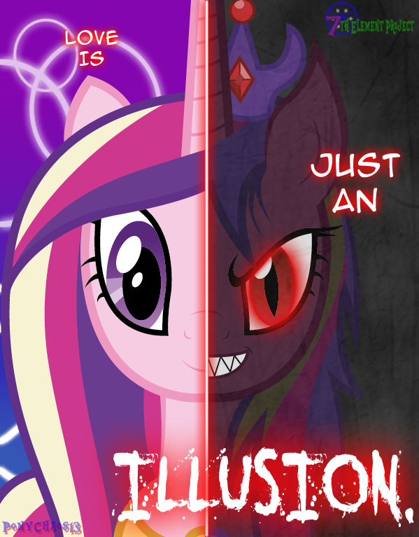 #2188370 - semi-grimdark, artist:ponychaos13, artist:tehjadeh, princess ...