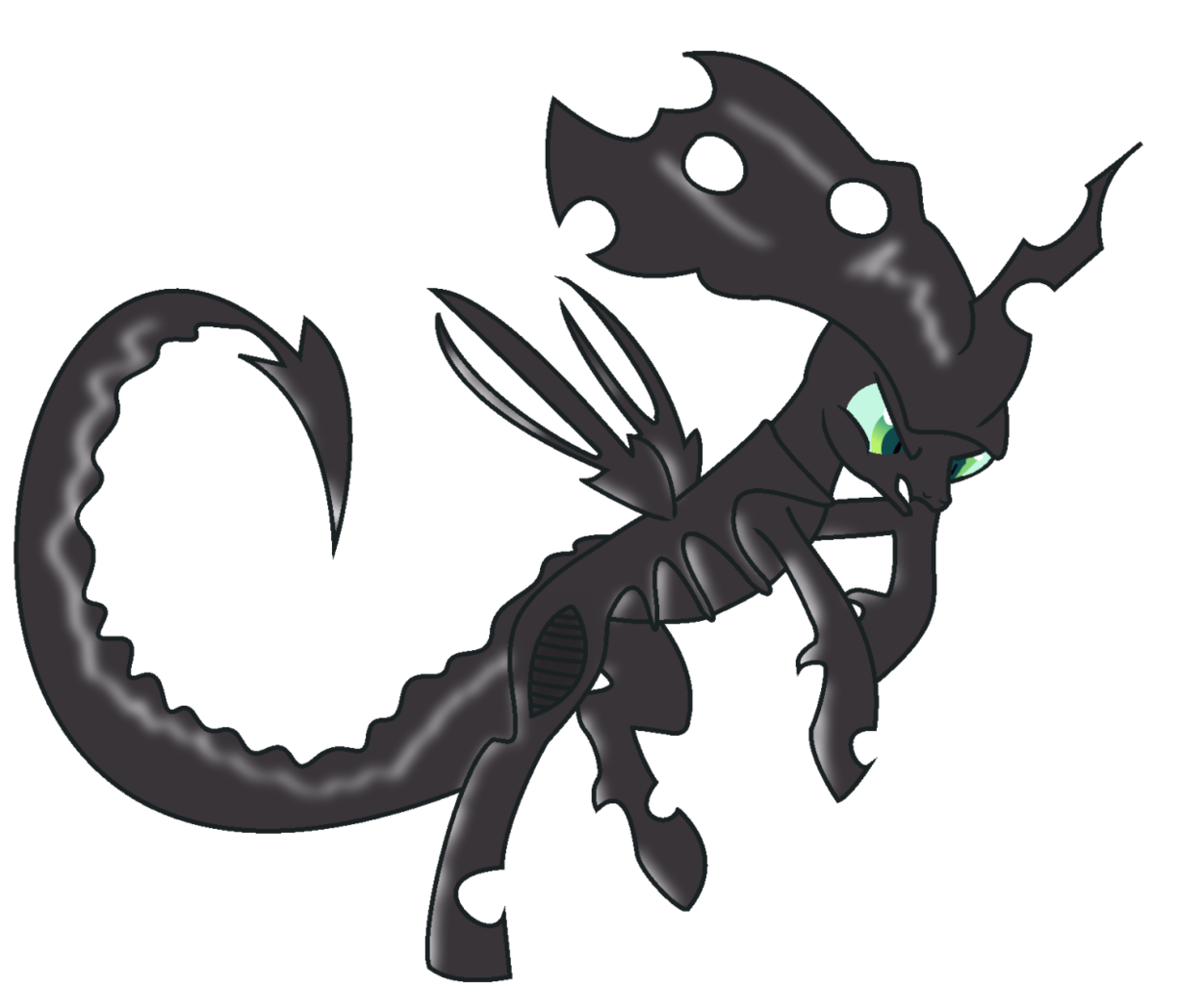 #2188624 - safe, artist:kalaverapastillera, queen chrysalis, alien ...