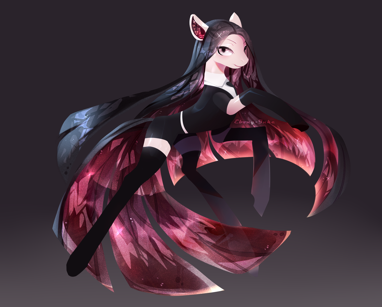 #2189147 - safe, artist:ebony-inke, pony, anime, bort, houseki no kuni ...