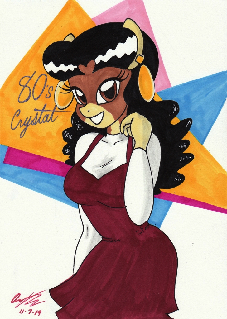 #2189713 - safe, artist:newyorkx3, oc, oc only, oc:crystal, anthro, 80 ...