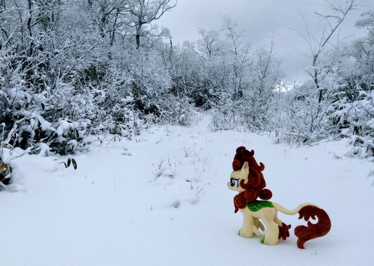 #2191146 - safe, artist:hihin1993, autumn blaze, kirin, pony, forest ...
