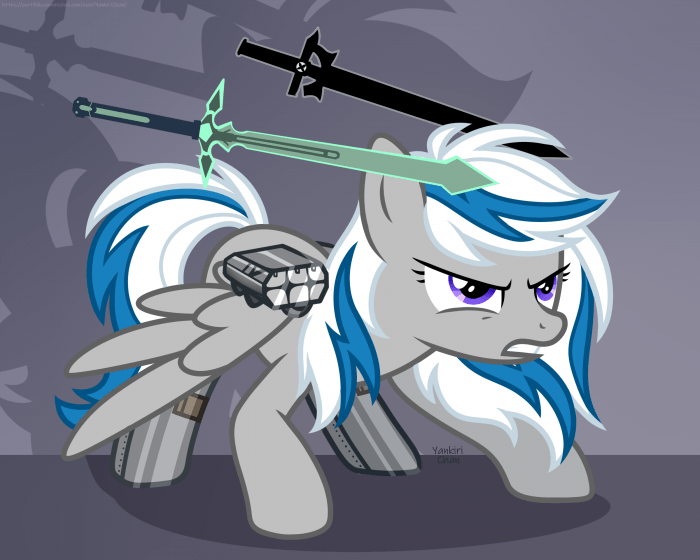 #2218653 - safe, artist:yankirichan, oc, oc only, oc:lady lightning strike, cyborg, pegasus ...