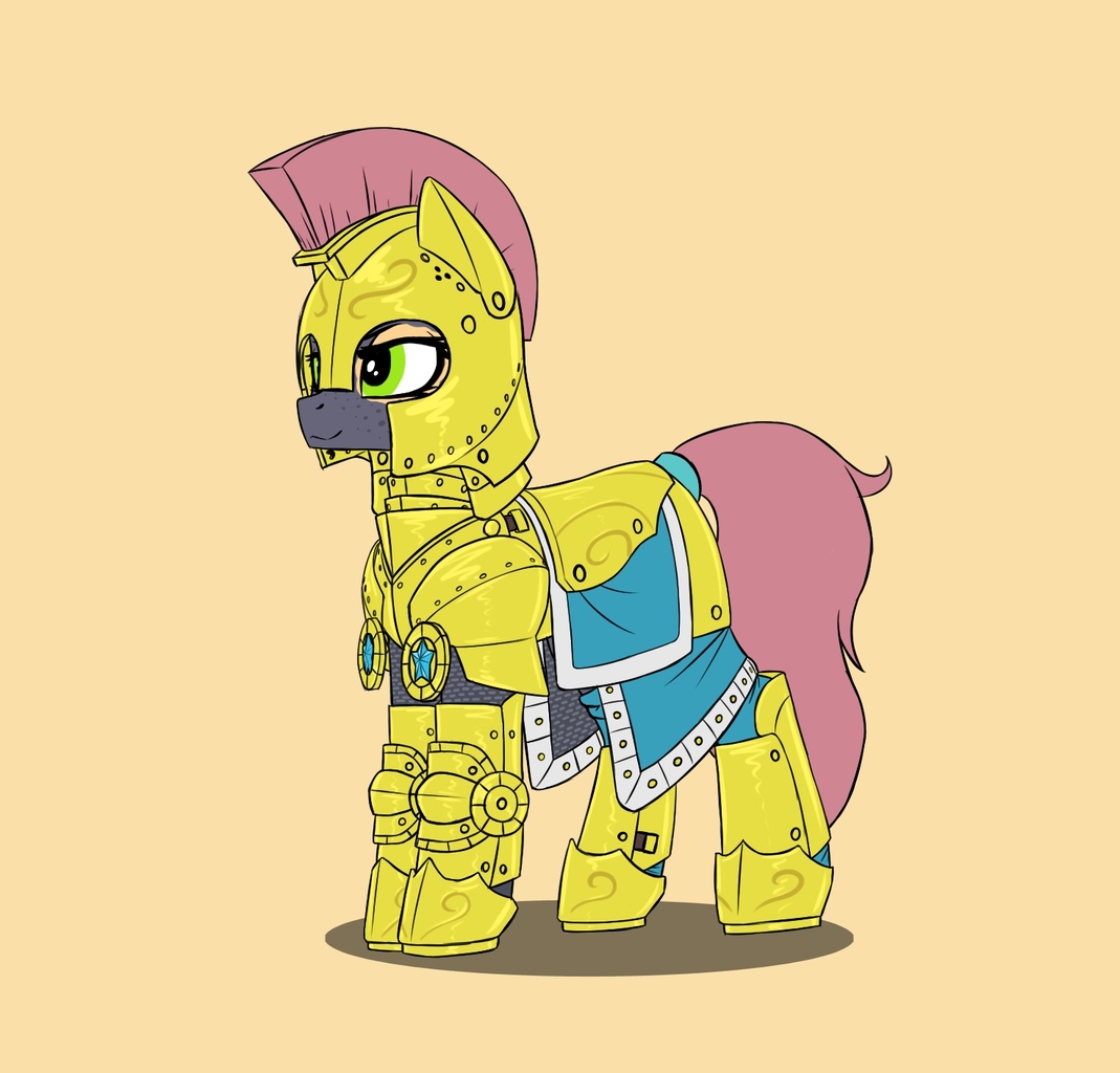 #2218841 - safe, artist:dipfanken, earth pony, pony, armor, female ...