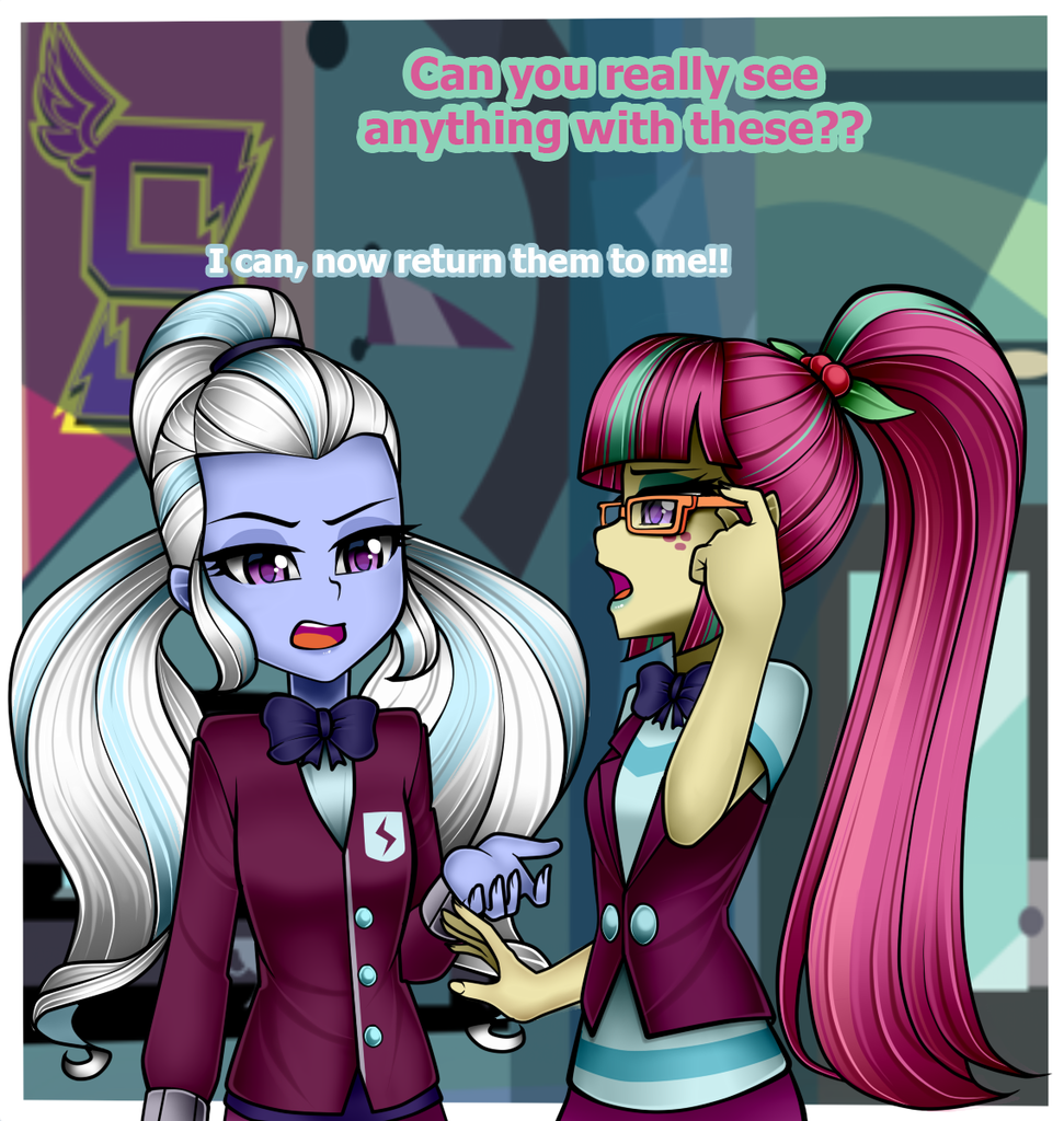 #2221670 - safe, artist:nekojackun, sour sweet, sugarcoat, equestria ...