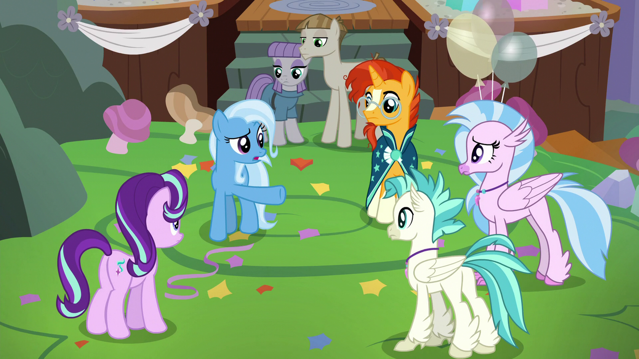 #2222876 - safe, screencap, maud pie, mudbriar, silverstream, starlight ...