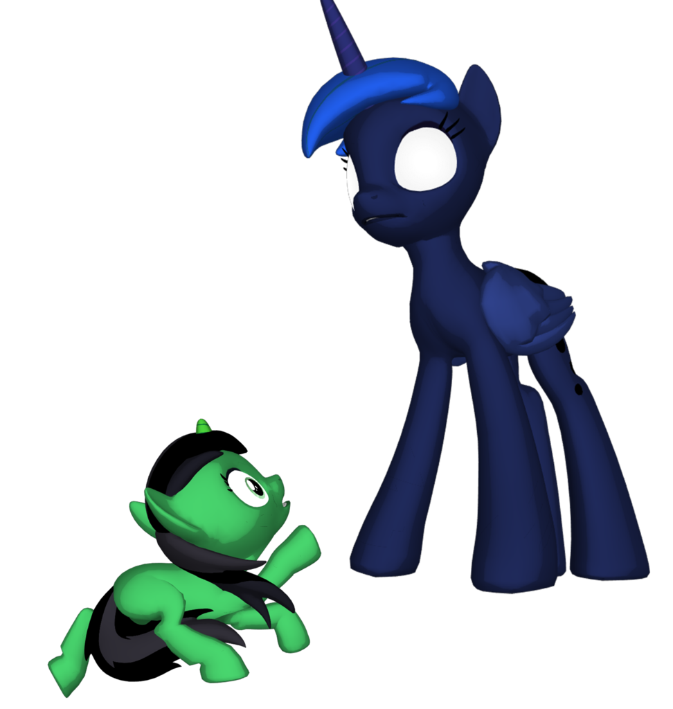 #2223763 - safe, princess luna, oc, oc:filly anon, alicorn, pony ...