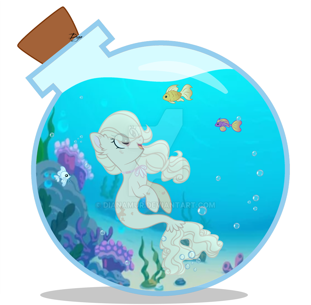 #2224600 - safe, artist:dianamur, oc, oc only, fish, merpony, seapony ...